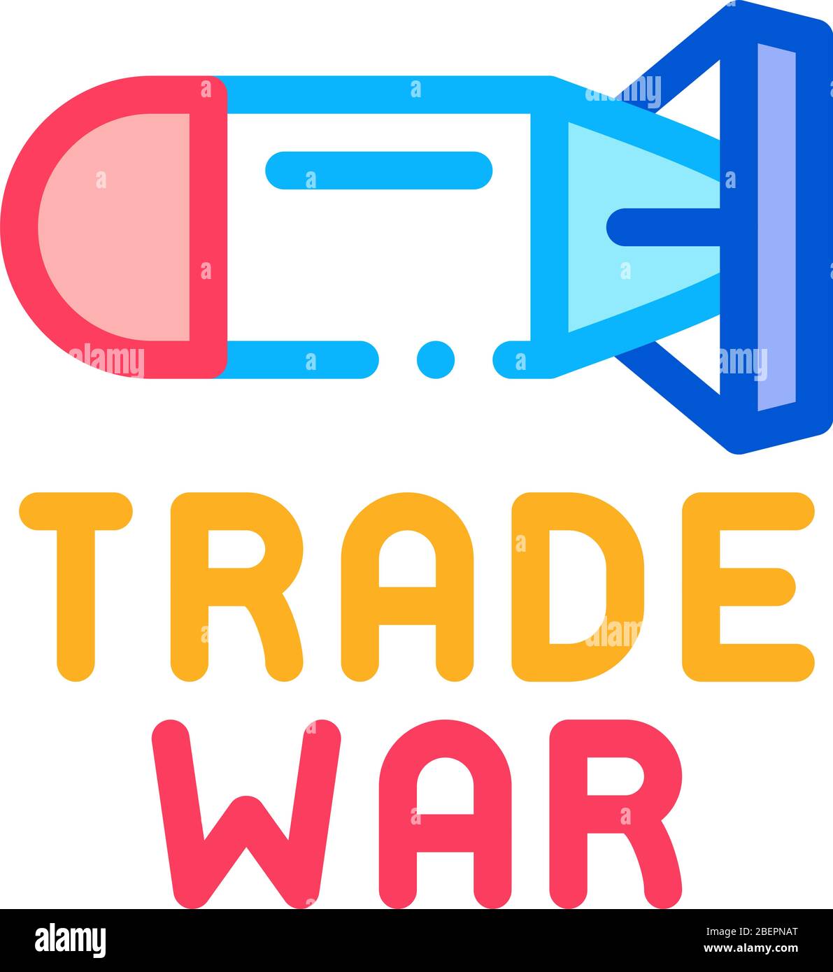trade war icon vector outline illustration Stock Vector Image & Art - Alamy