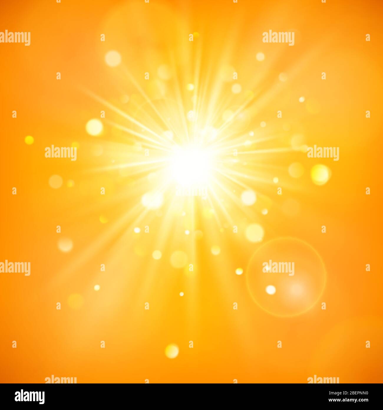 Enjoy the sunshine. Warm day light. Summer background with a hot sun ...