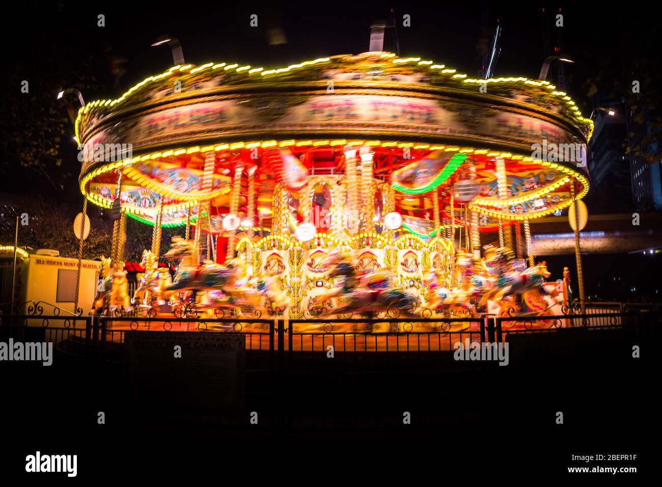 Fairground light trails hi-res stock photography and images - Alamy
