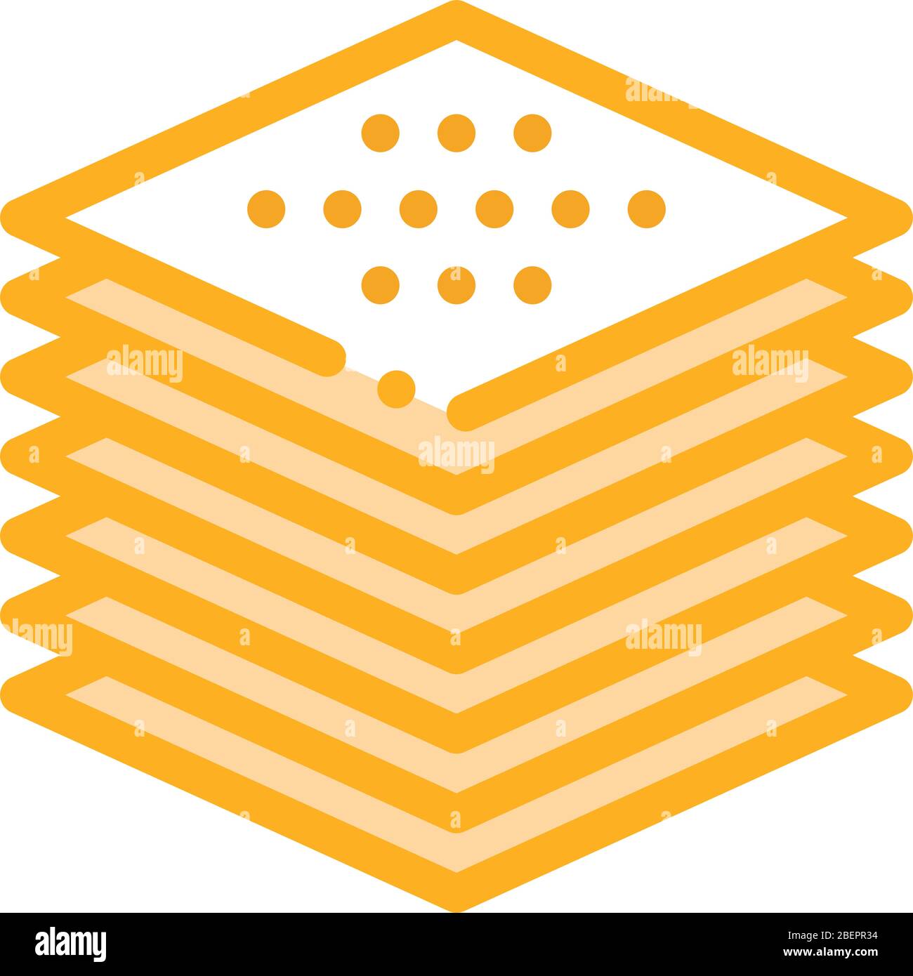 stack of tiles icon vector outline illustration Stock Vector Image ...