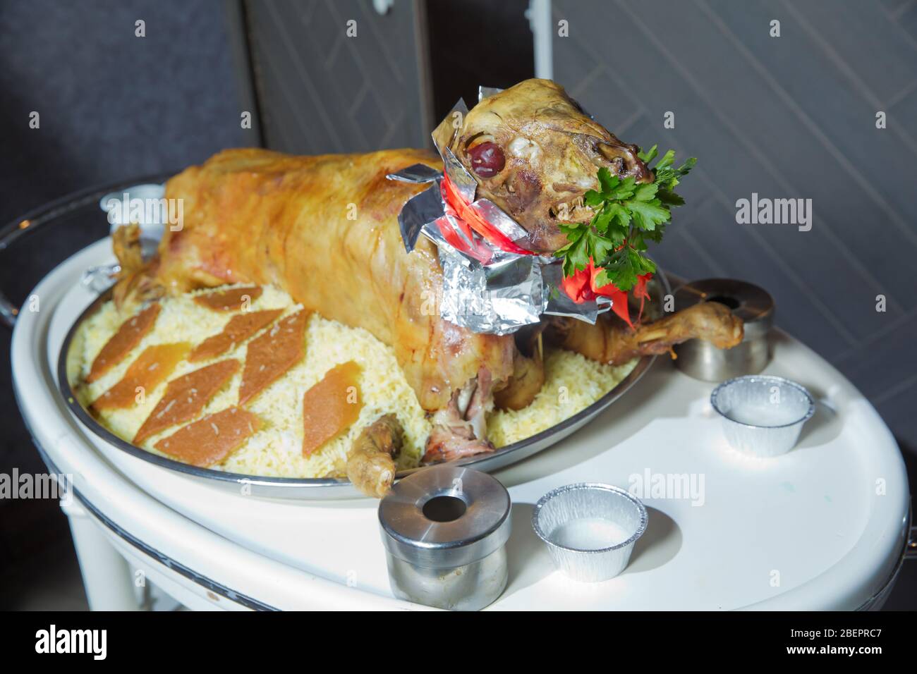 Animal cooked over a fire hi-res stock photography and images - Alamy