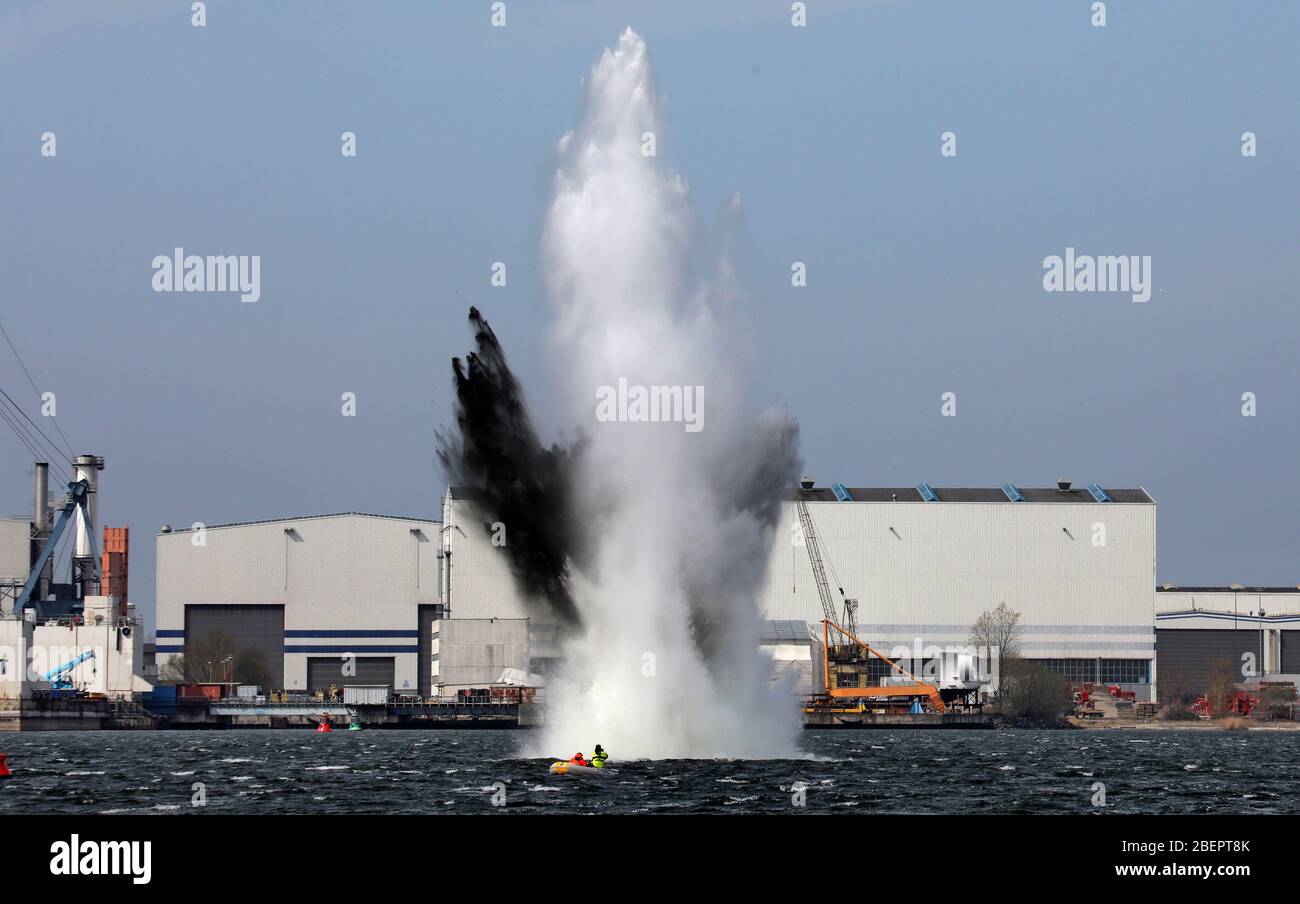 Rostock, Germany. 15th Apr, 2020. An American aerial bomb from the ...