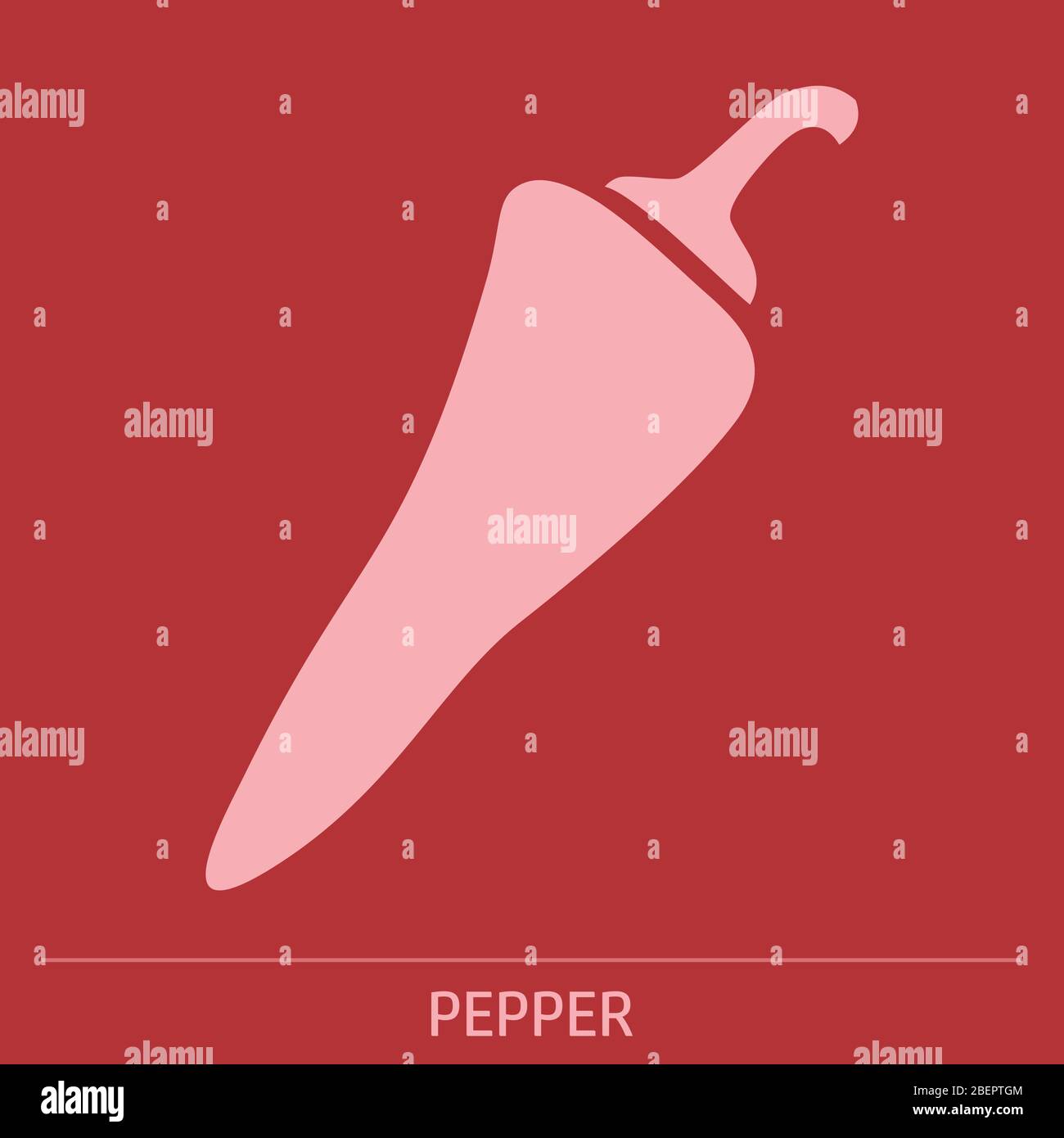 Pepper icon illustration Stock Vector Image & Art - Alamy