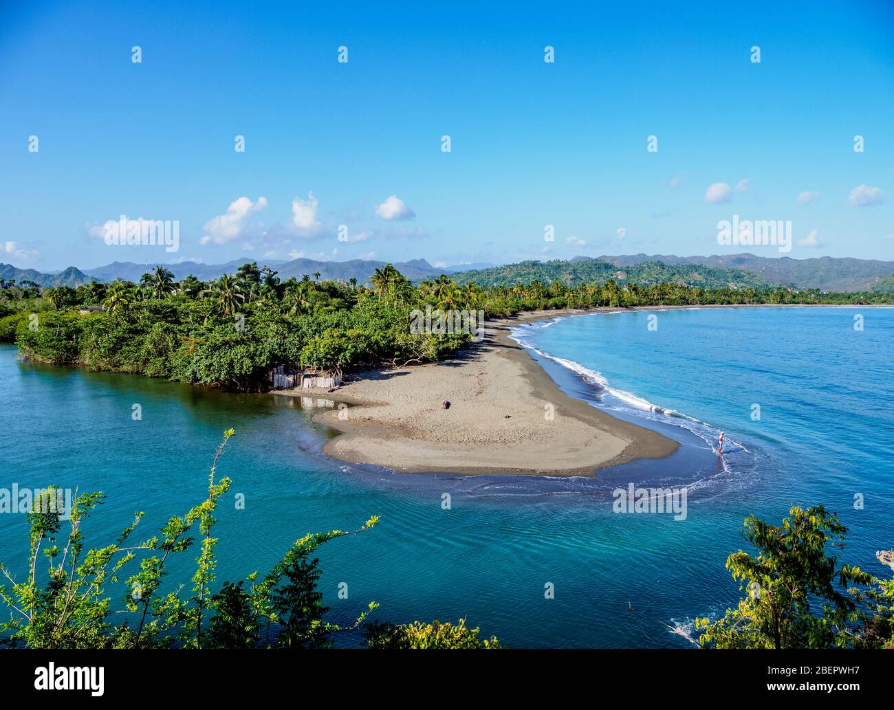 Baracoa Beach, elevated view, Guantanamo Province, Cuba Stock Photo - Alamy