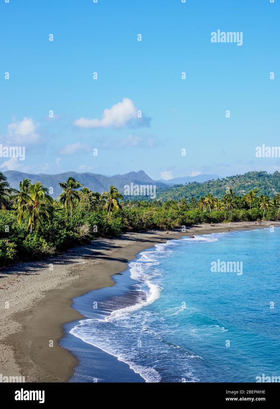 Baracoa Beach, elevated view, Guantanamo Province, Cuba Stock Photo - Alamy