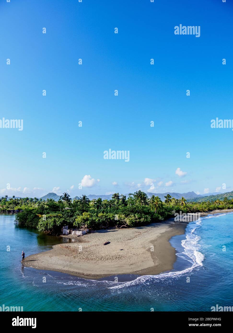 Baracoa Beach, elevated view, Guantanamo Province, Cuba Stock Photo - Alamy