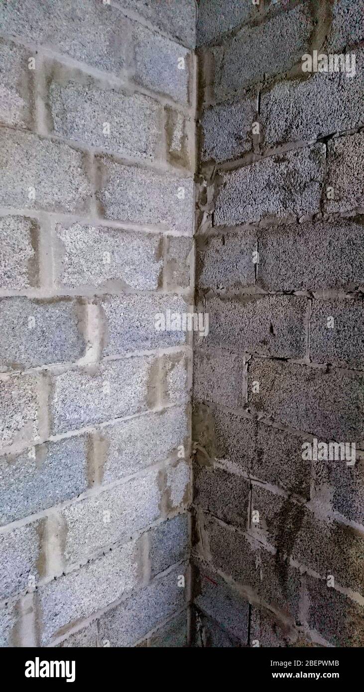 cinder block wall, cinder block wall texture Stock Photo - Alamy