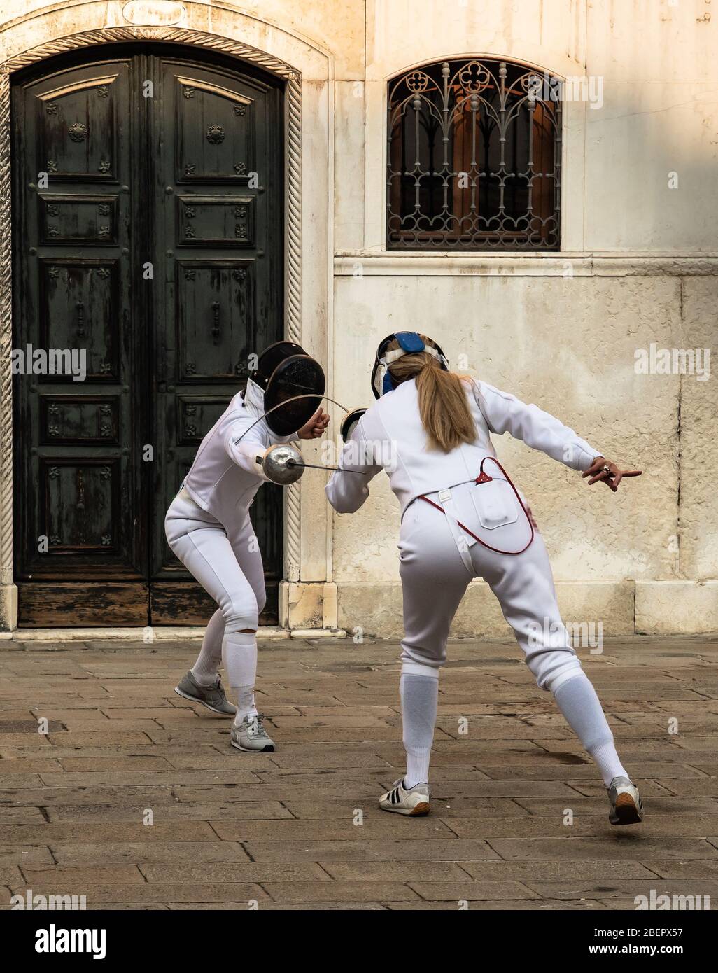Fencing practice hi-res stock photography and images - Alamy