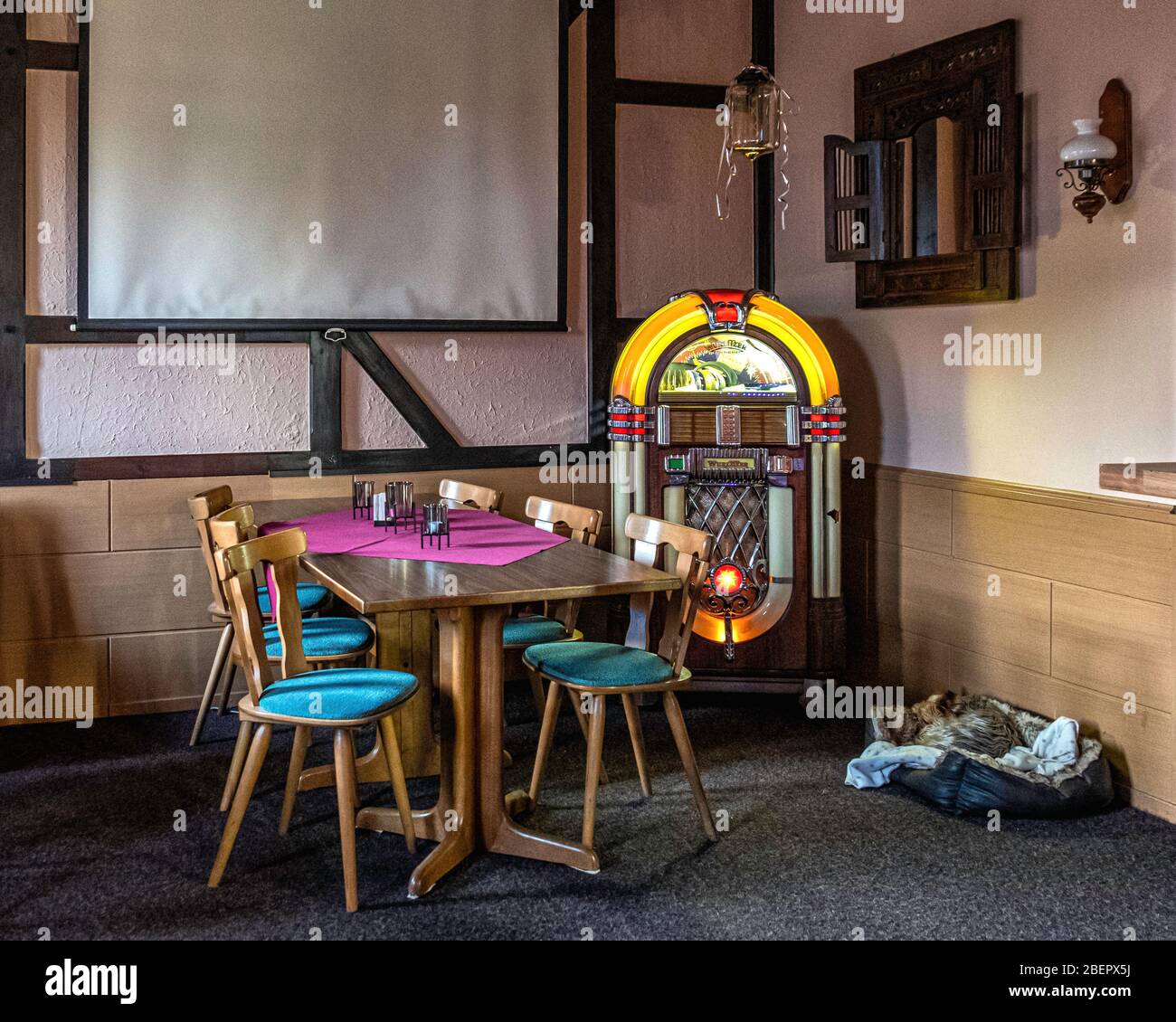 Rudower Stuben. Typical traditional German Pub & Restaurant interior in ...