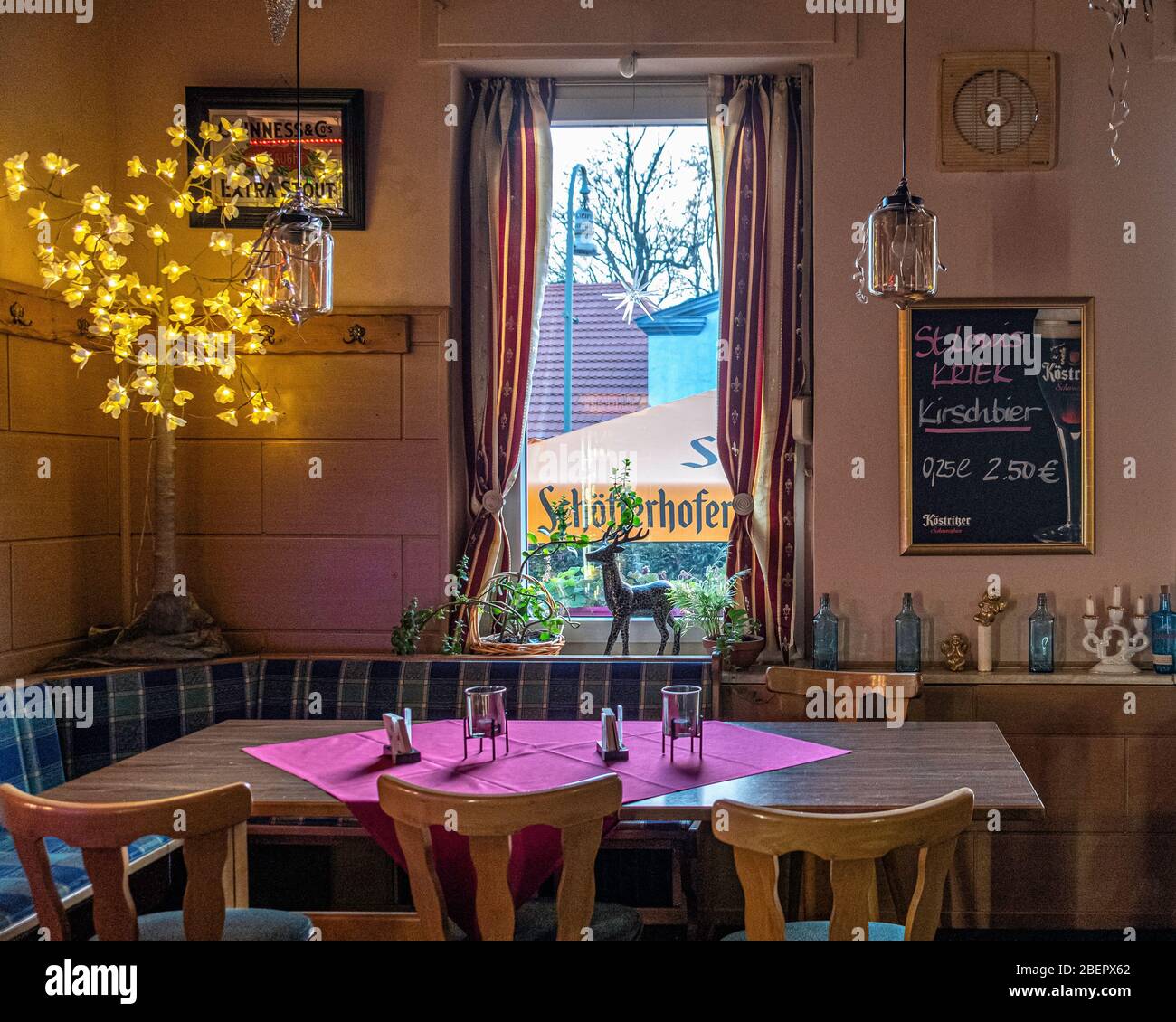 Rudower Stuben. Typical traditional German Pub & Restaurant interior in ...