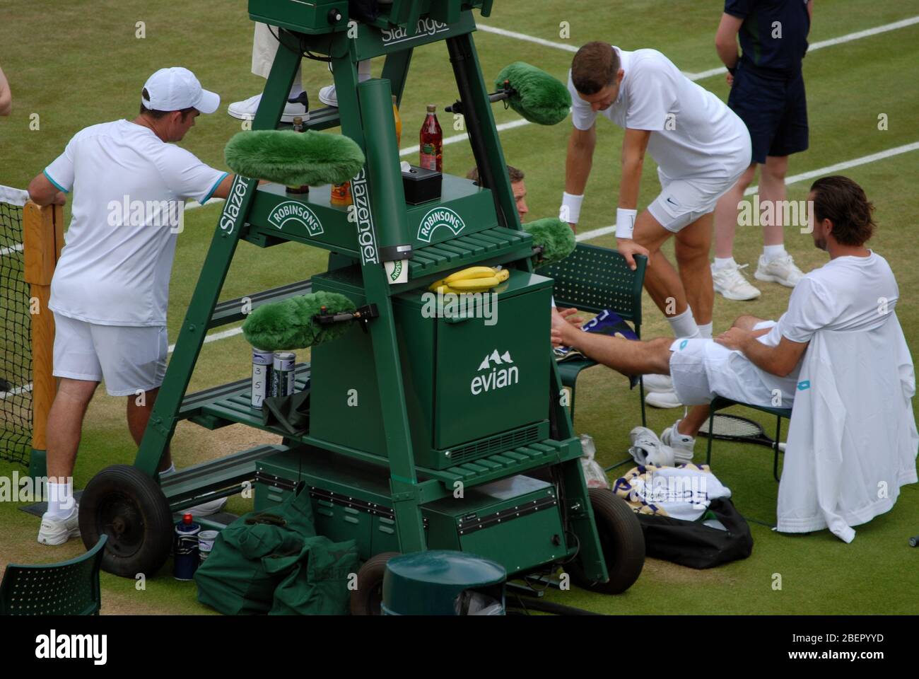 Mario Ancic and Wayne Black playing Gentlemens’s doubles against Xavier ...