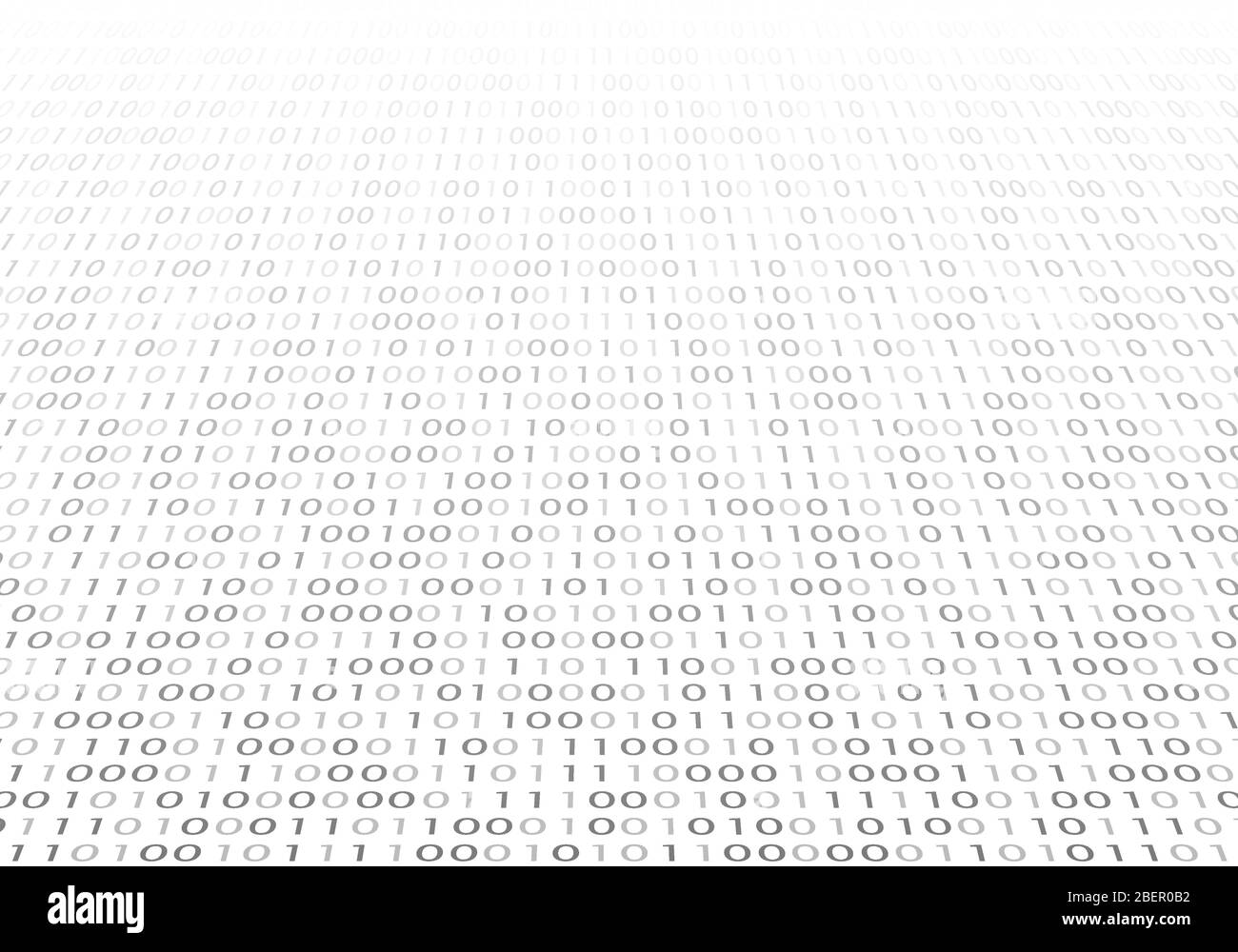 Digital Binary Code Background Matrix Style Program Random Falling Numbers Stock Vector Image