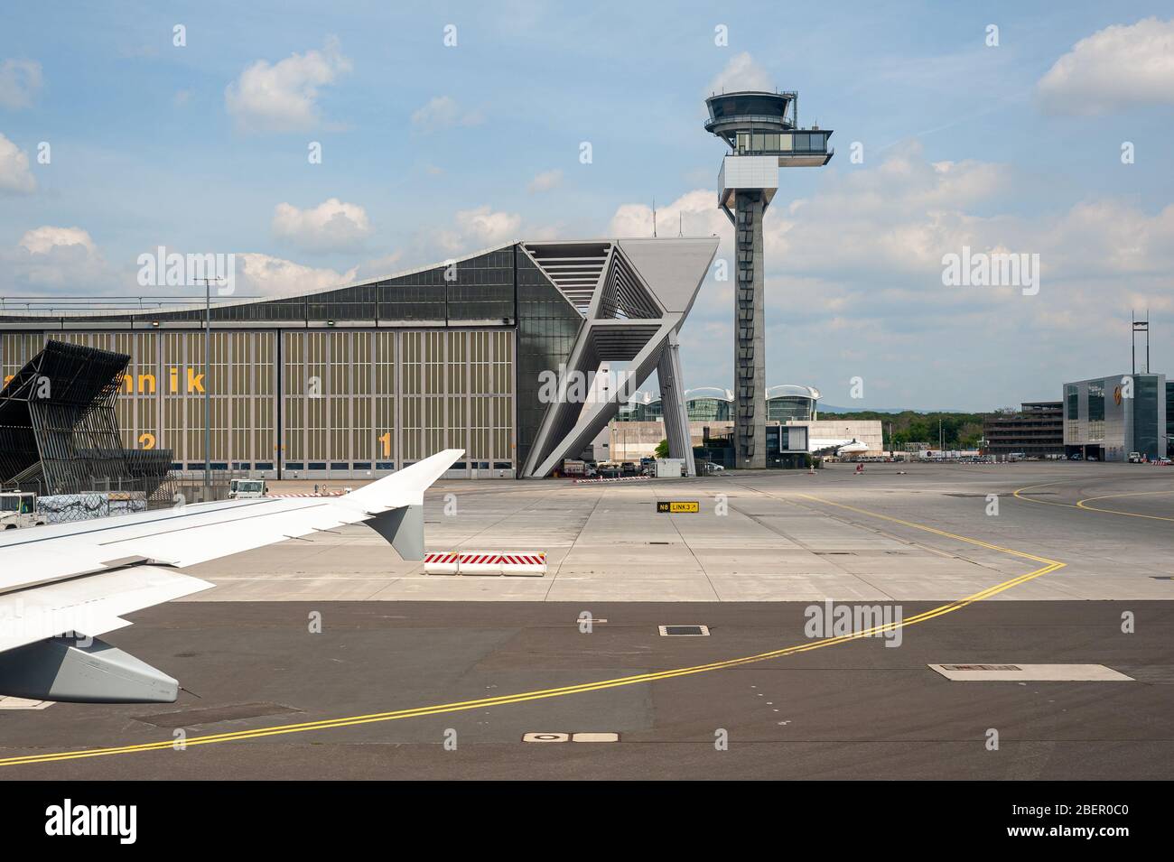 05/26/2019. Frankfurt Airport, Germany. Lufthansa Technik hangar ...