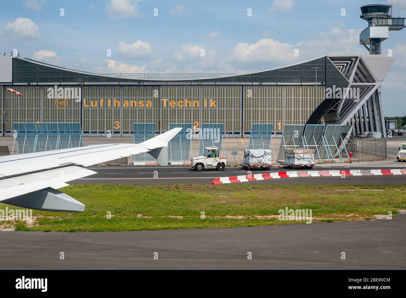 05/26/2019. Frankfurt Airport, Germany. Lufthansa Technik hangar ...