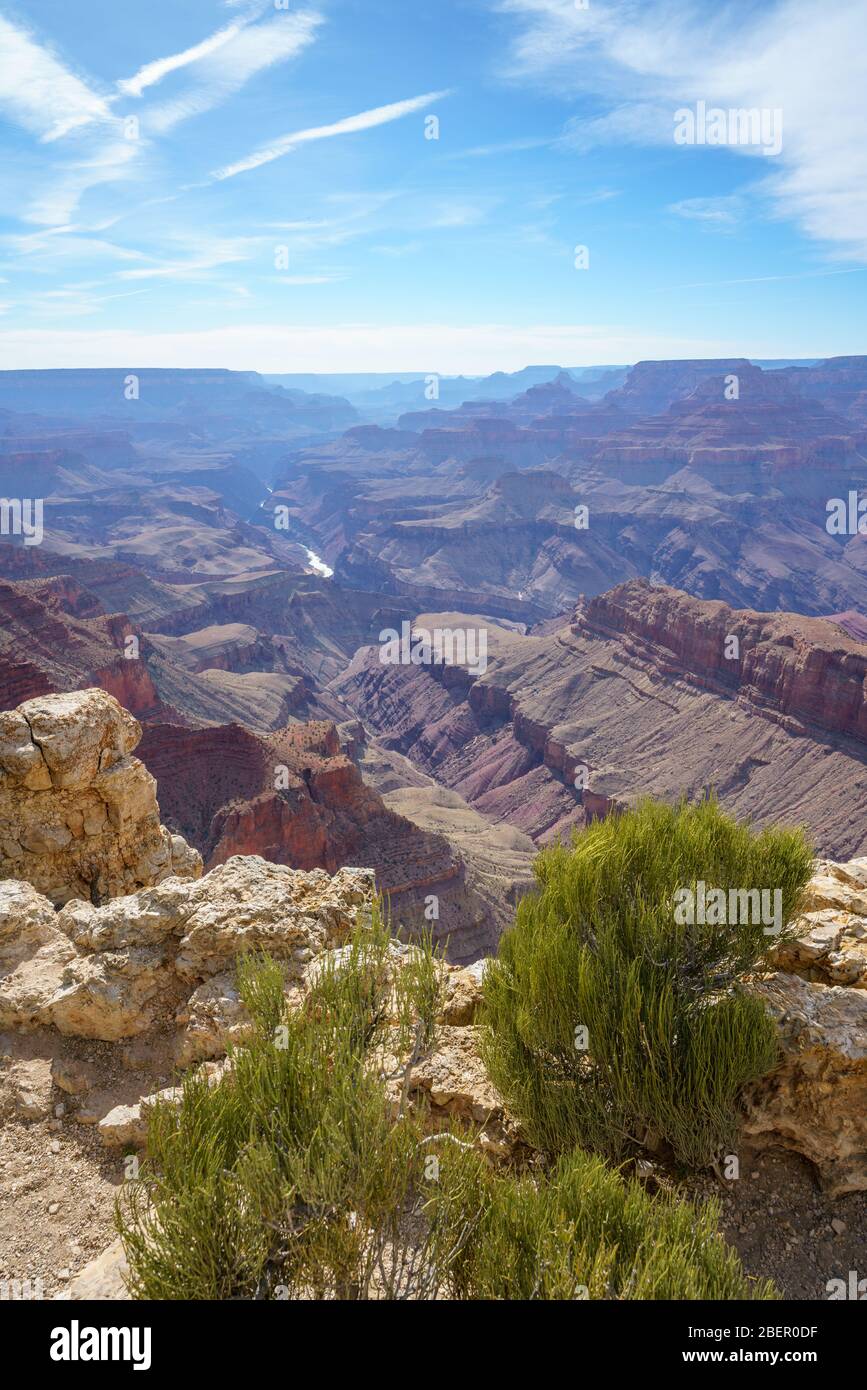 lipan point at the south rim of grand canyon in arizona in the usa ...