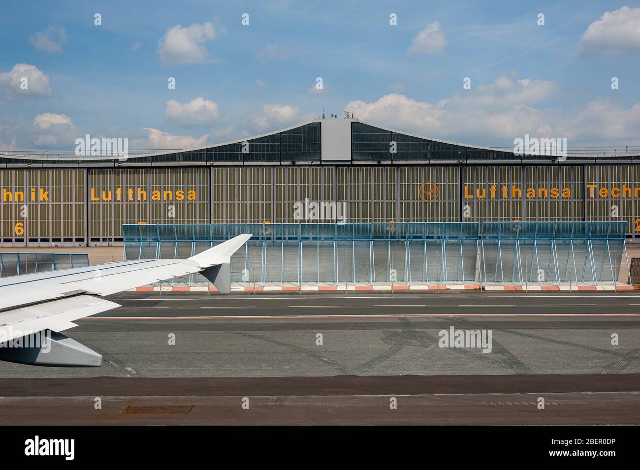 05/26/2019. Frankfurt Airport, Germany. Lufthansa Technik hangar ...