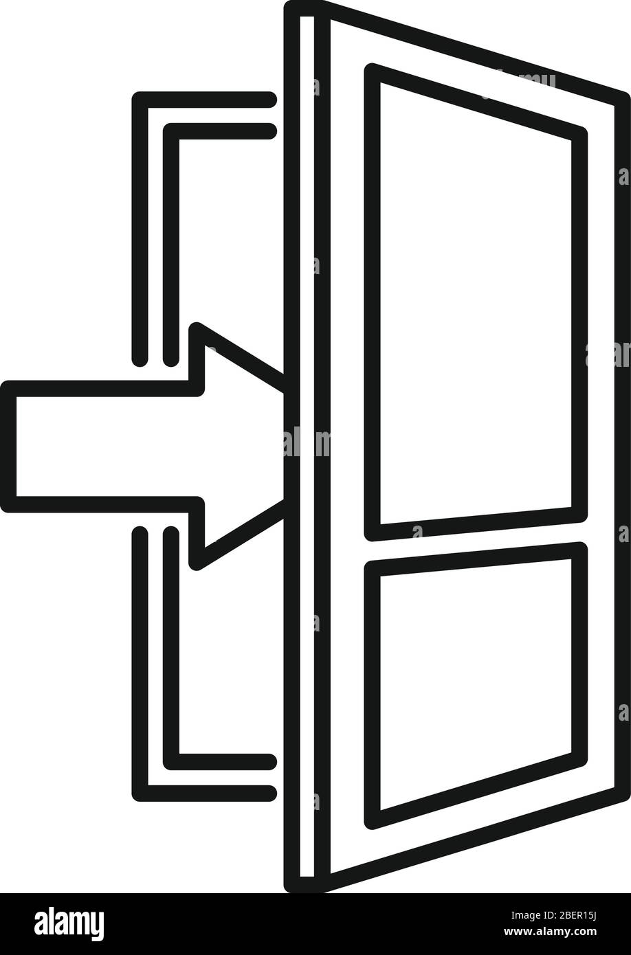 Living room entrance icon. Outline living room entrance vector icon for ...