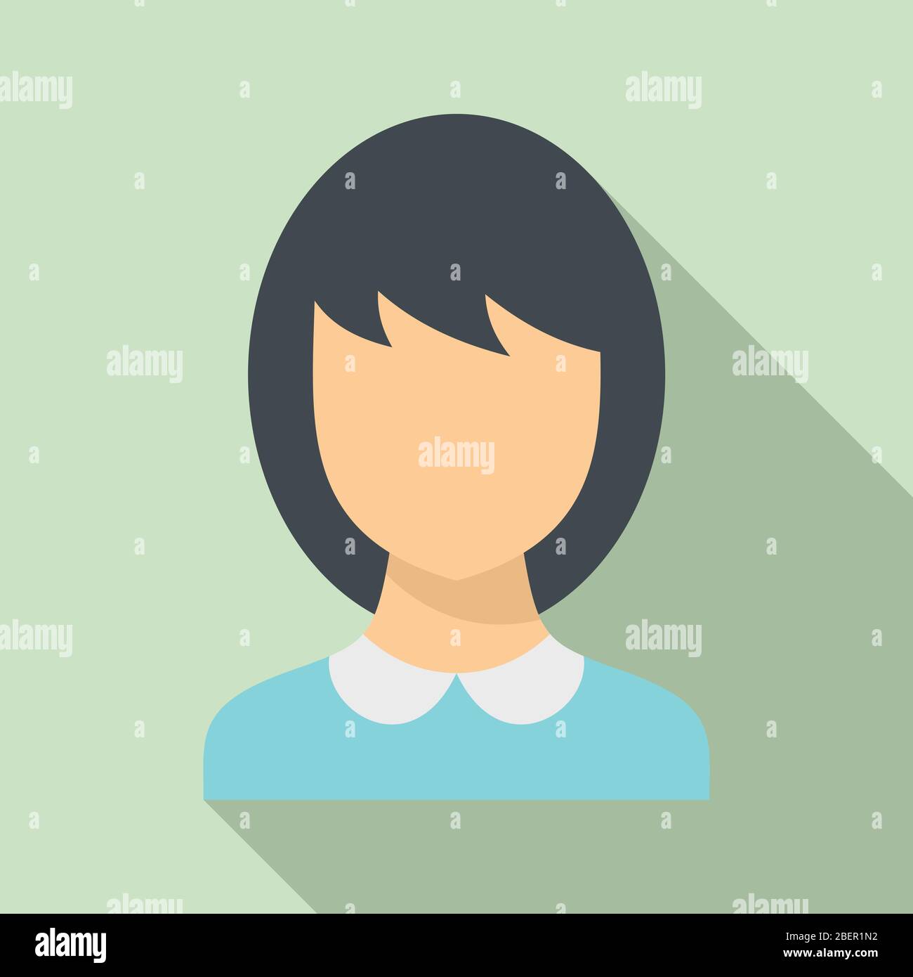 School teacher avatar icon. Flat illustration of school teacher avatar ...