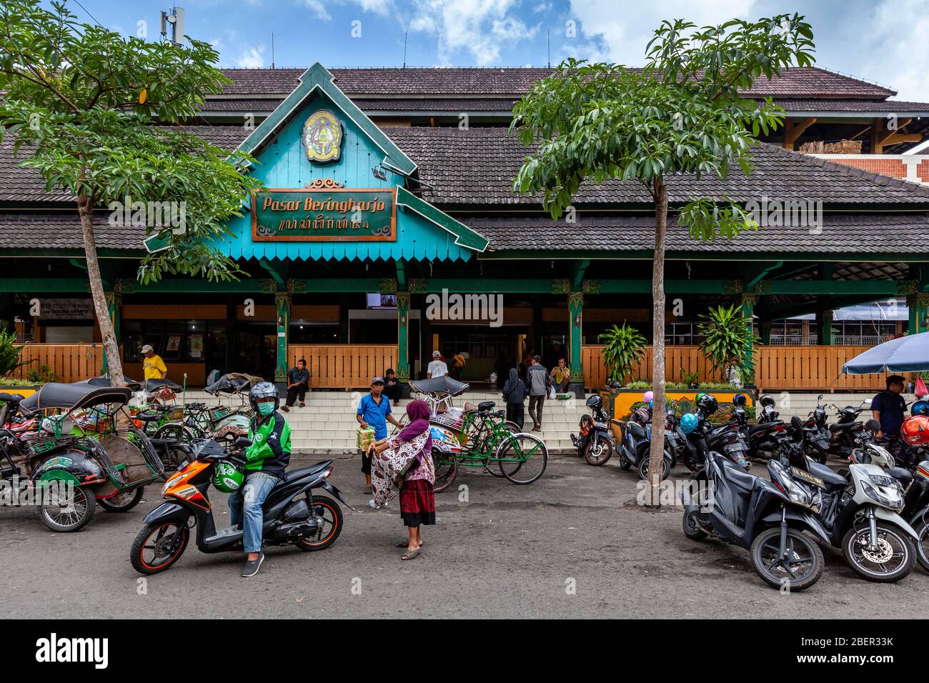 The Entrance To Beringharjo Market, Yogyakarta, Indonesia Stock Photo ...