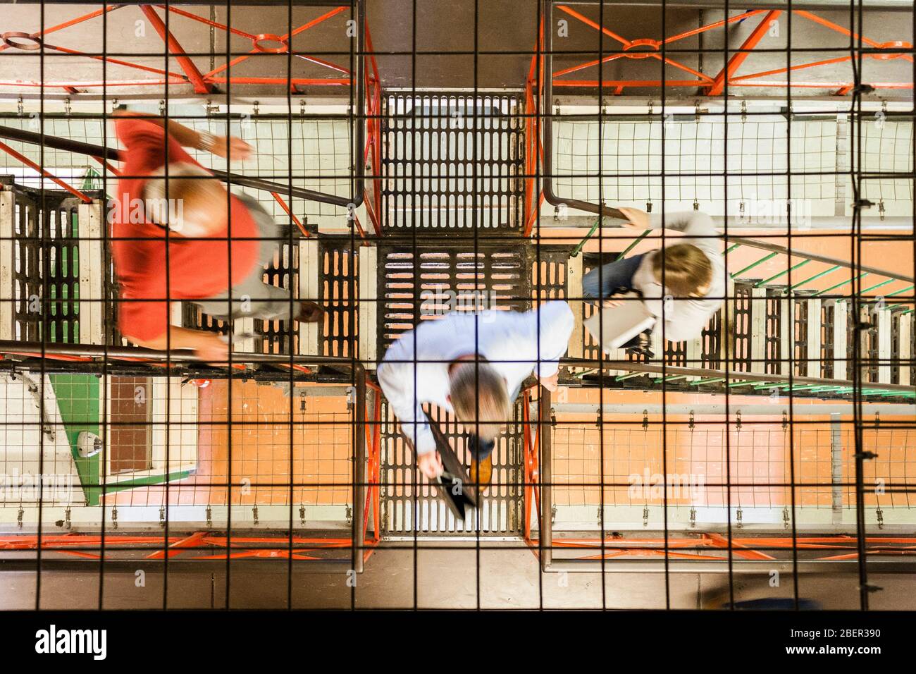 Prison Cells Landing Safety Net, Reading Prison, Reading, Berkshire ...