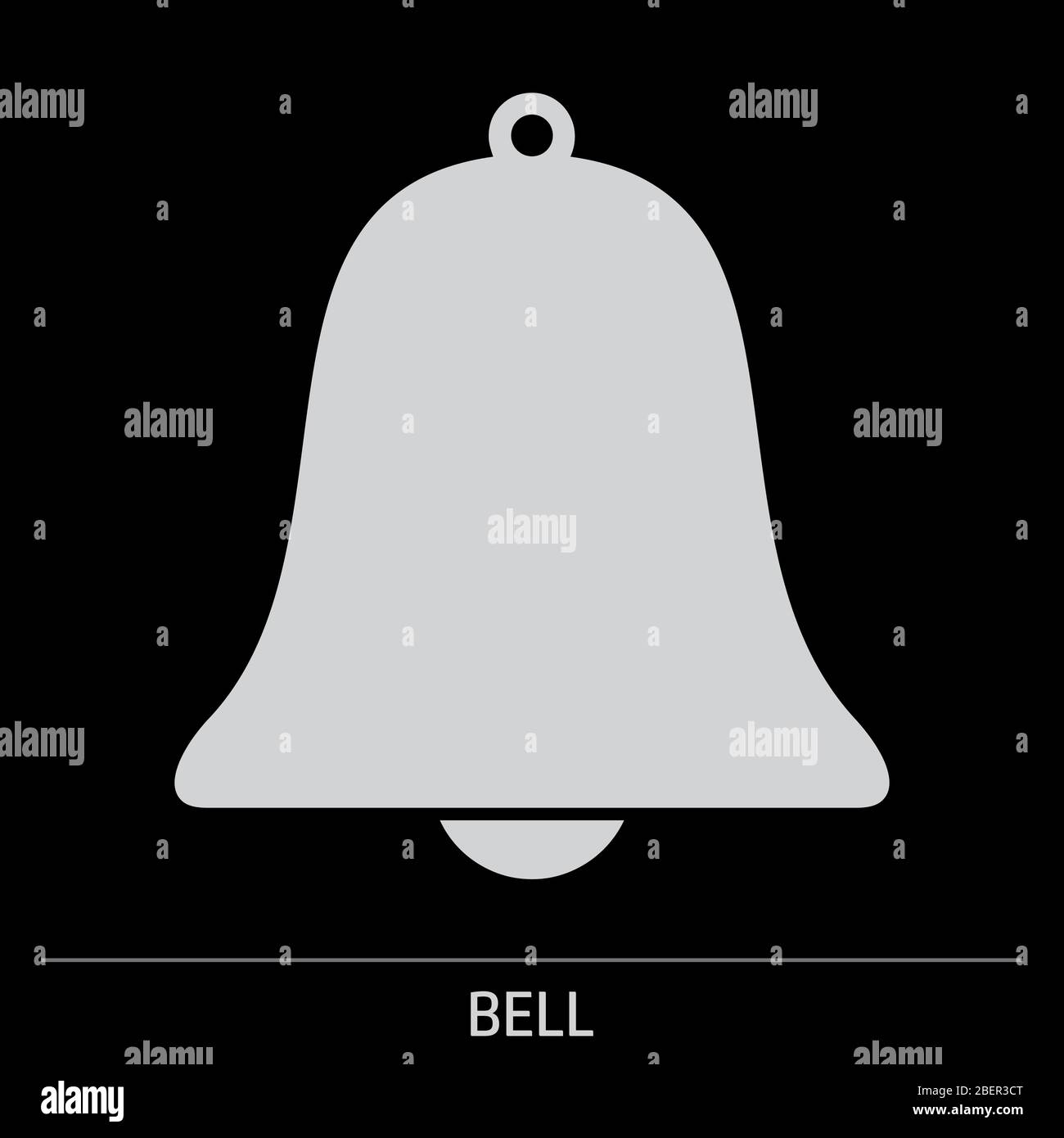Bell icon illustration Stock Vector Image & Art - Alamy
