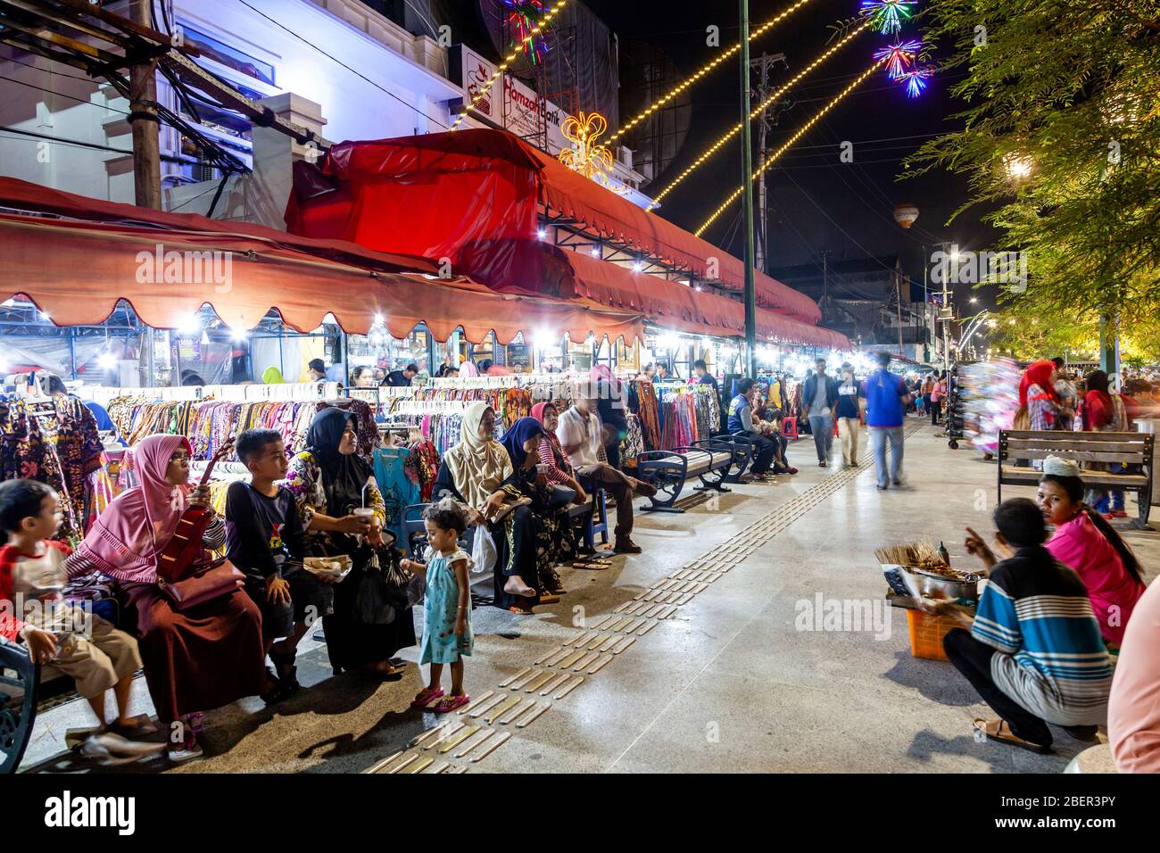 Malioboro Street At Night, Yogyakarta, Java, Indonesia Stock Photo - Alamy