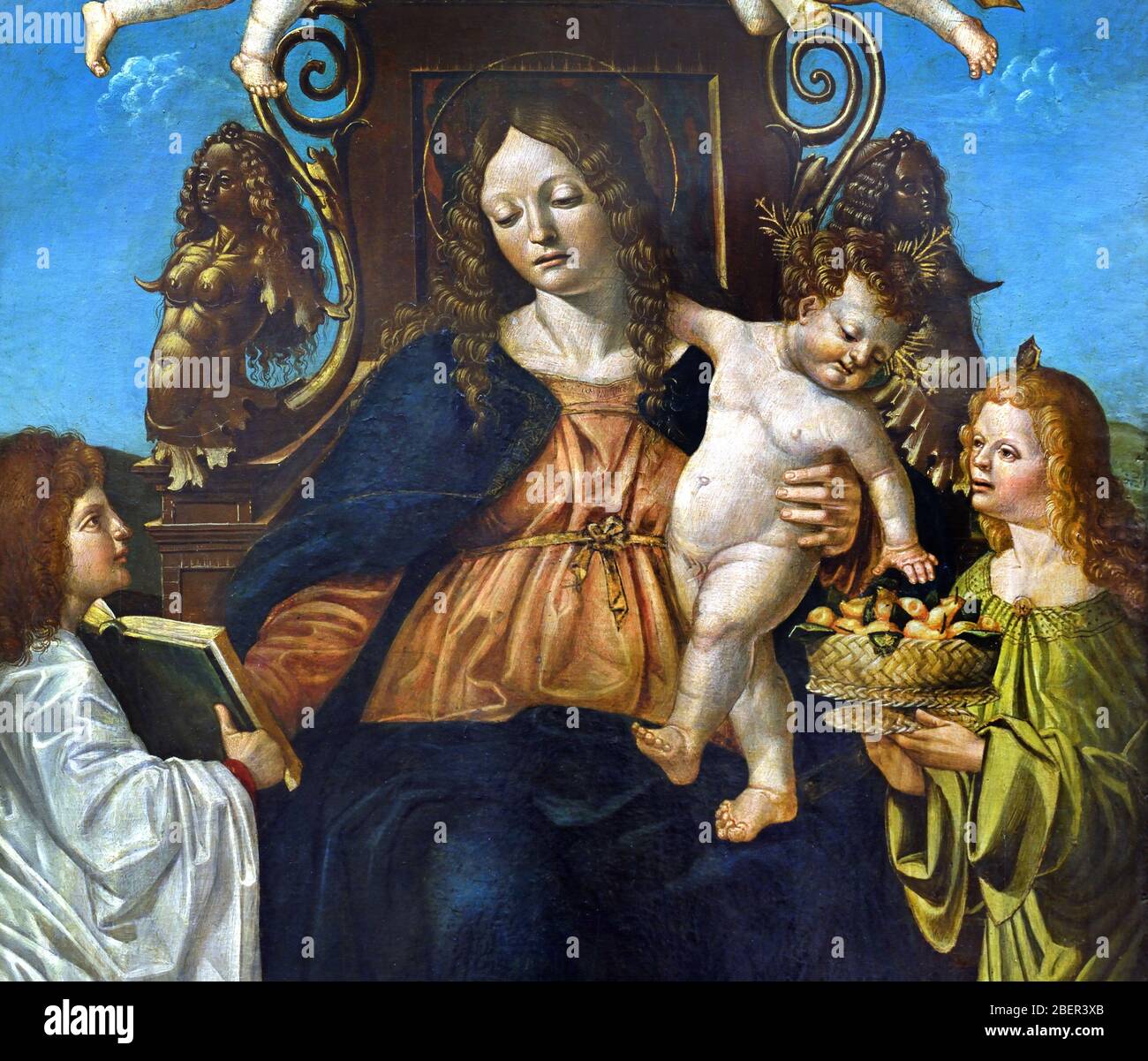 Jesus on the throne surrounded by saints hi-res stock photography and images - Alamy