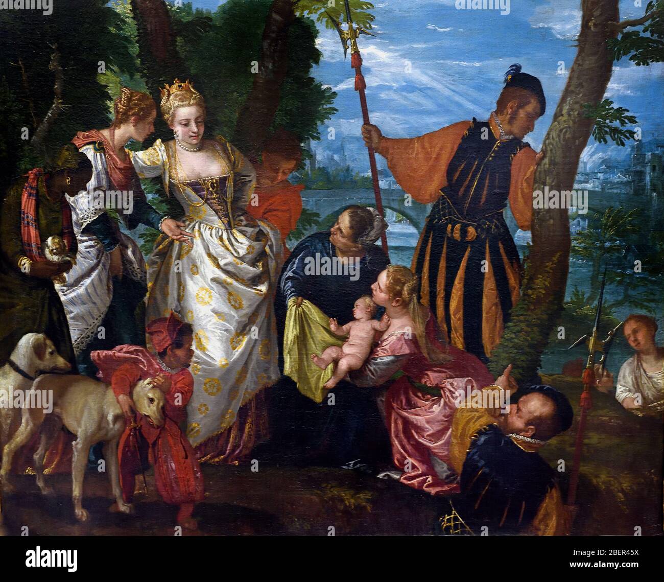 Moïse sauve des Eaux - Moses saved from the water 1570 Veronese ( Paolo ...