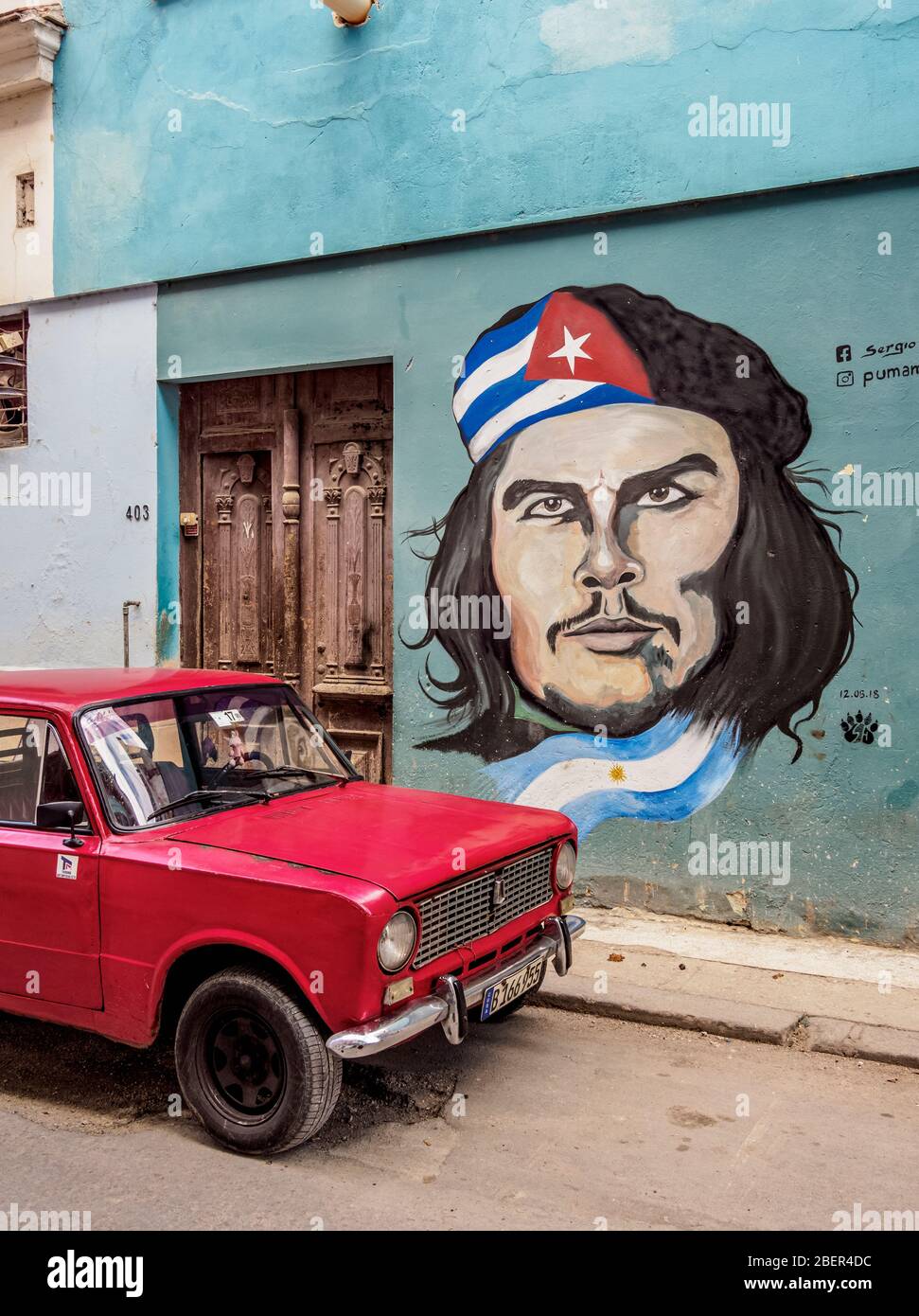 Che Guevara Mural Painting, Centro Habana, Havana, La Habana Province ...