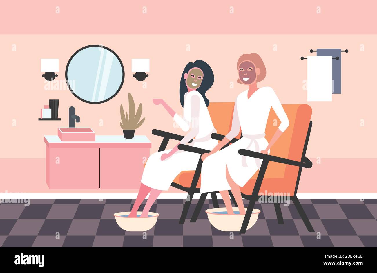 Wellness basin Stock Vector Images - Alamy