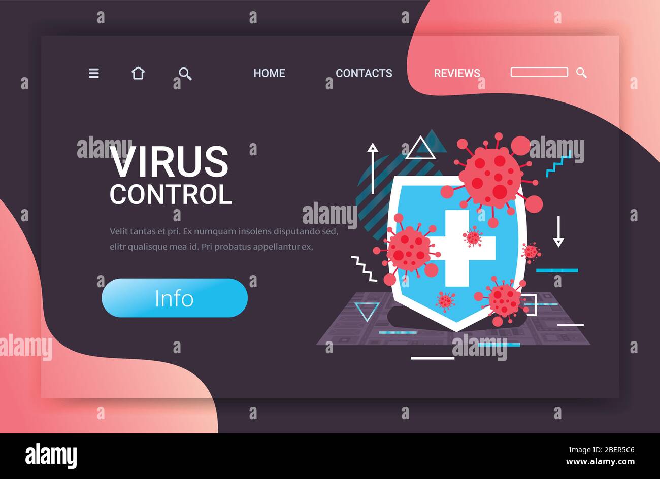 security shield protection control of viruses and bacteria stop ...