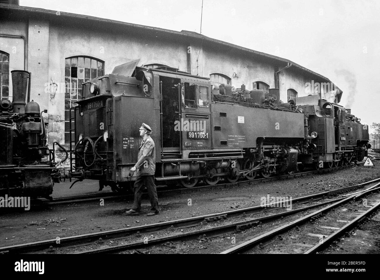 A steam train on the Zittau narrow gauge railway in 1990 Stock Photo ...