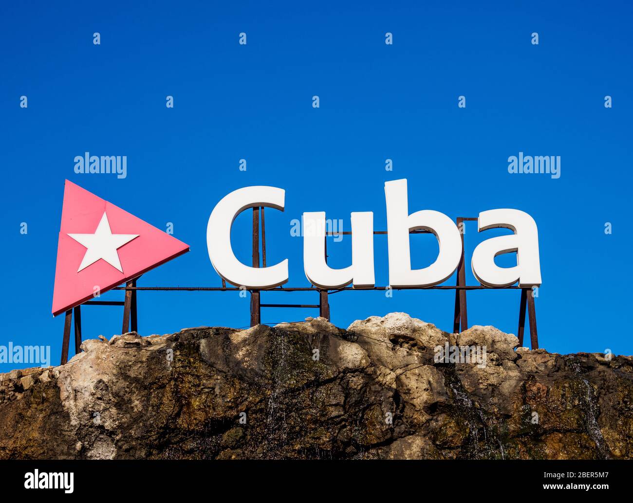 Cuba Letters, Taganana Hill, Havana, La Habana Province, Cuba Stock ...