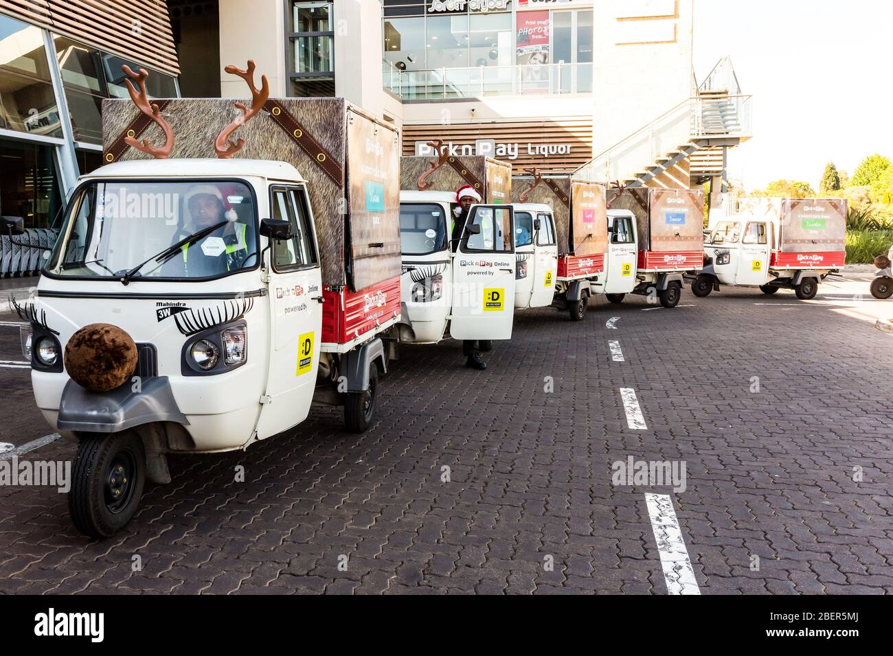 Johannesburg, South Africa - October 19, 2014: Small TukTuk Grocery ...