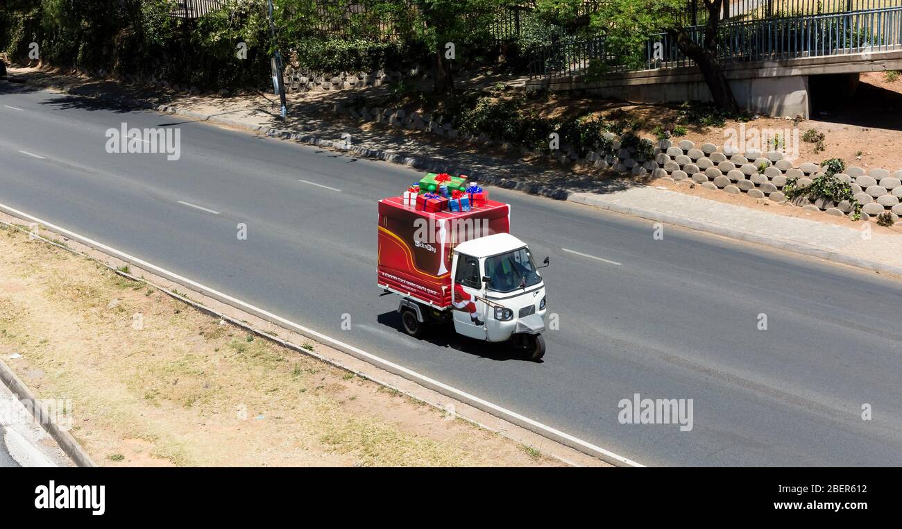 Johannesburg, South Africa - October 19, 2014: Small TukTuk Grocery ...