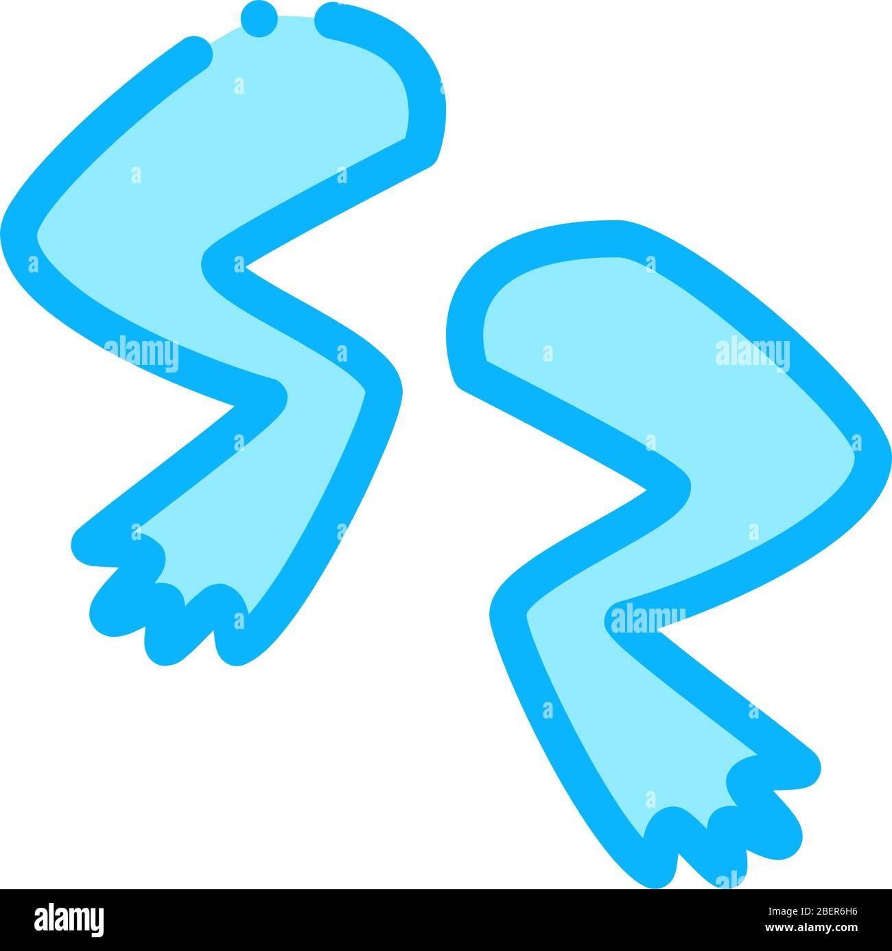 frog legs icon vector outline illustration Stock Vector Image & Art - Alamy
