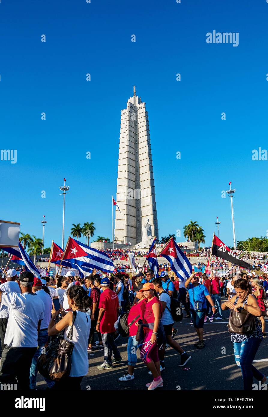 1st of May Labour Day Parade, Plaza de la Revolucion, Revolution Square ...