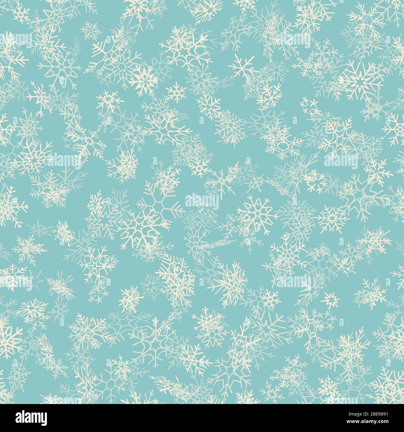 Merry Christmas and Happy New Year seamless snowflakes pattern. Perfect ...