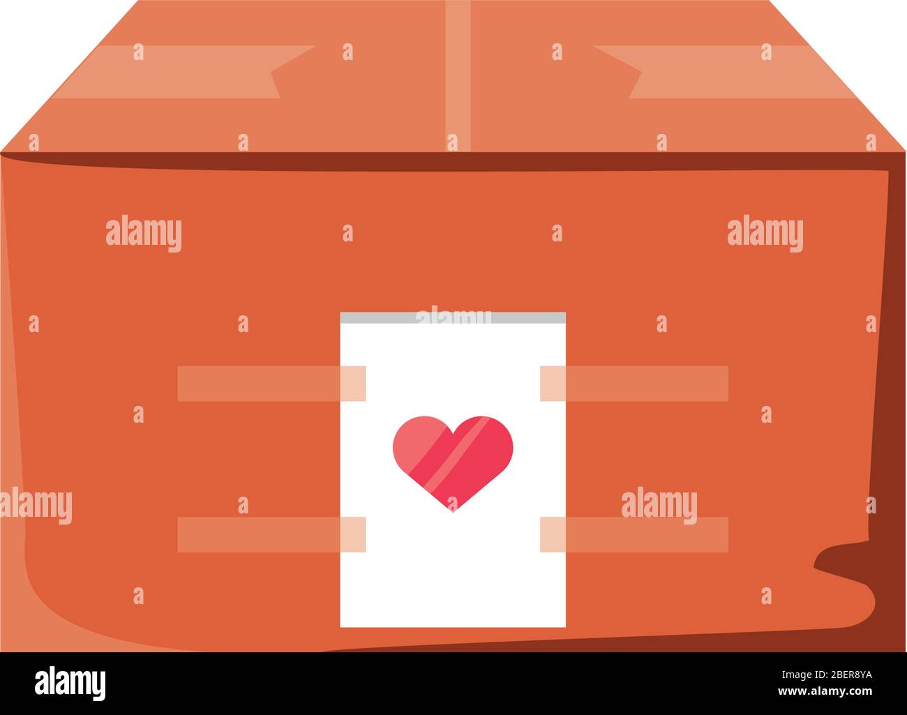 donation box with heart on white background vector illustration design ...