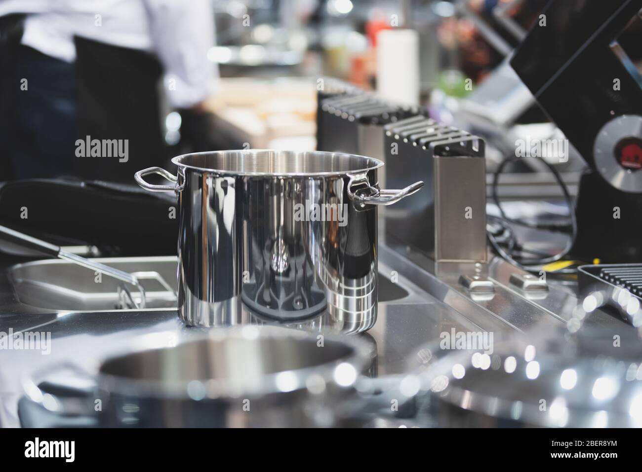 Restaurant And Catering Pots High Resolution Stock Photography and ...