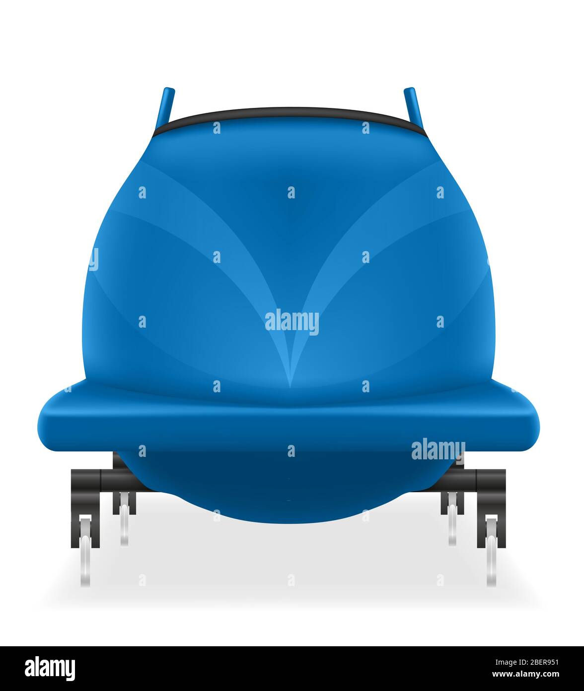 bobsleigh sled winter sport olympic games vector illustration isolated ...