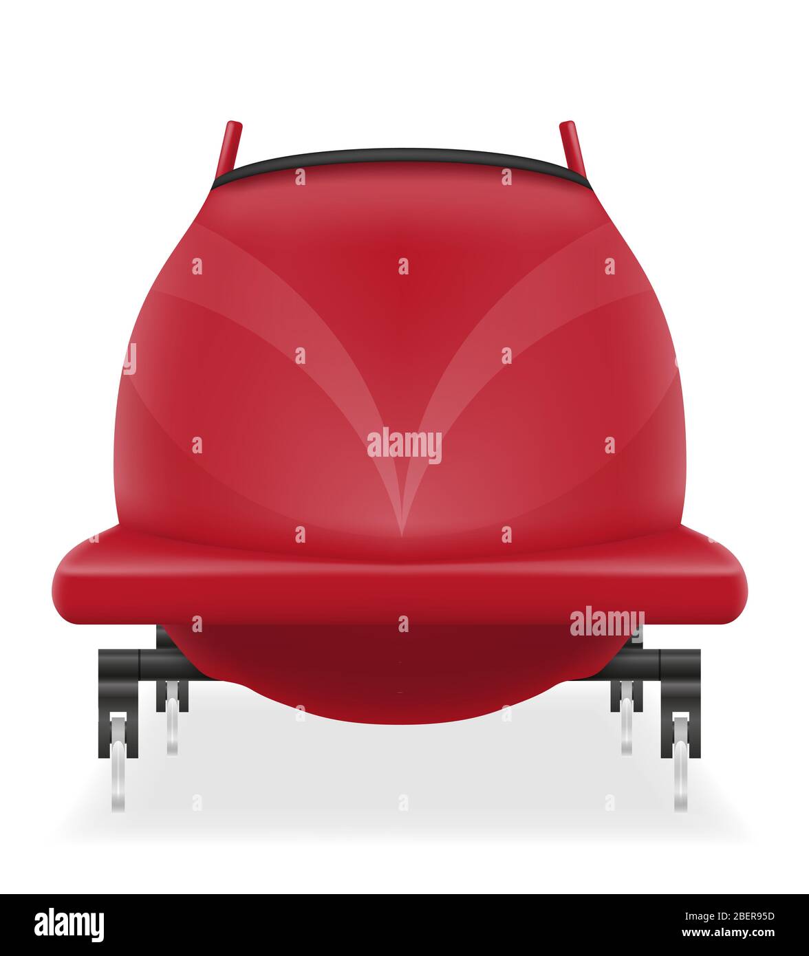 bobsleigh sled winter sport olympic games vector illustration isolated ...