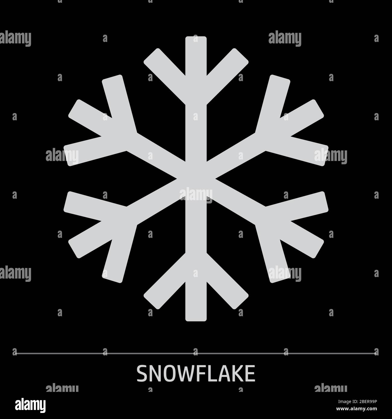 Snowflake icon frozen sign Stock Vector Images - Alamy