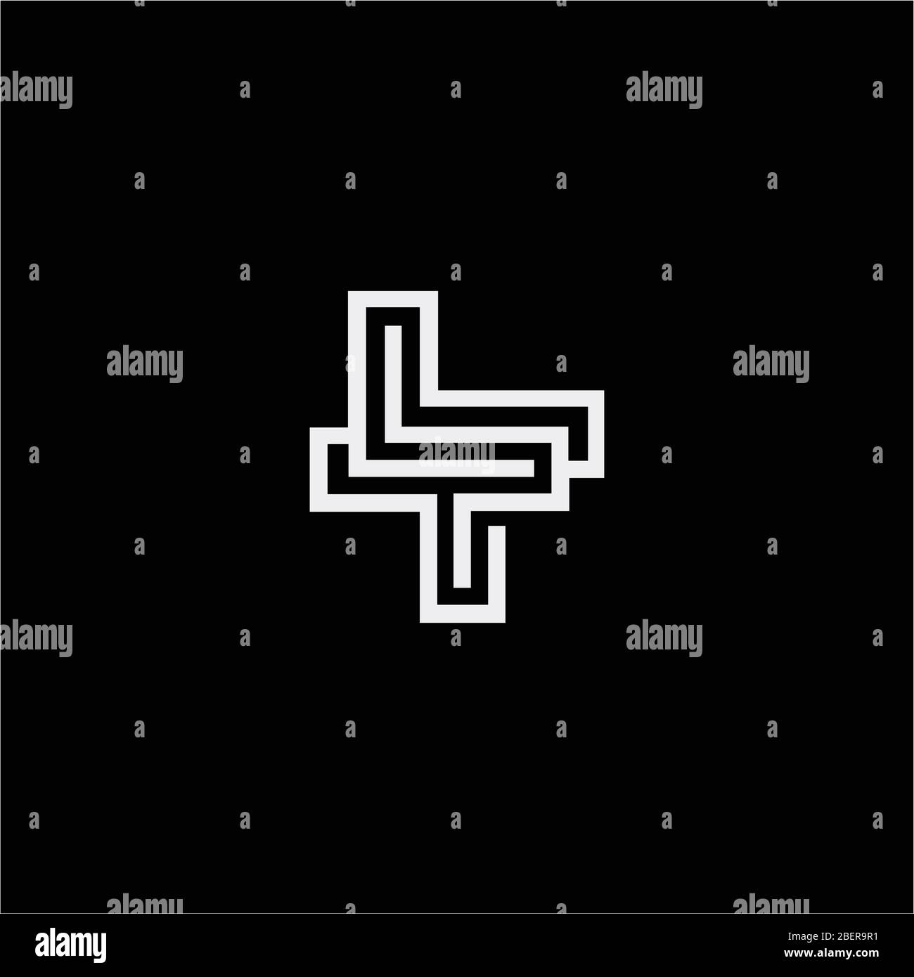 Initial letter lt logo or tl logo vector design template Stock Vector ...