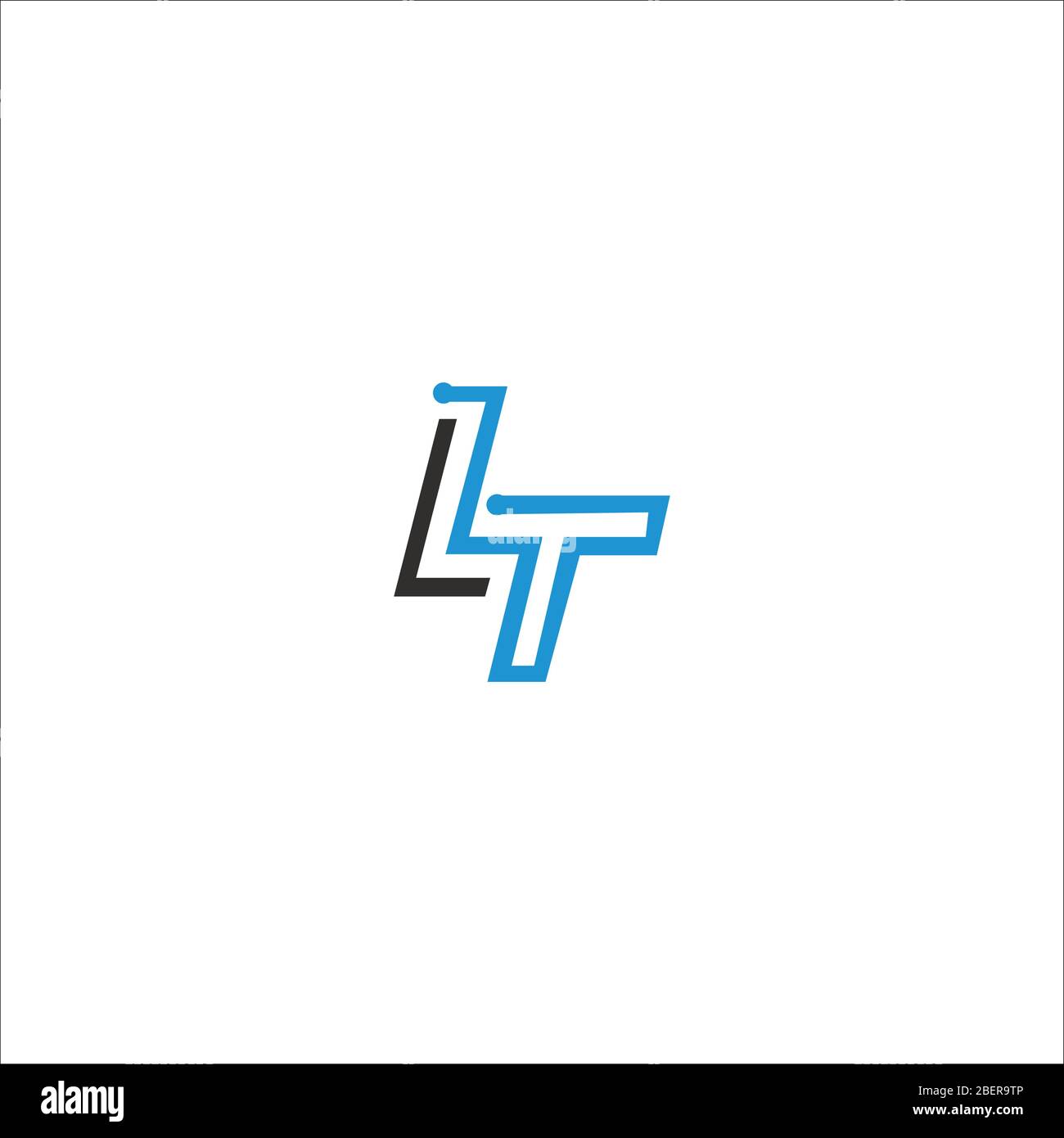 Initial letter lt logo or tl logo vector design template Stock Vector ...