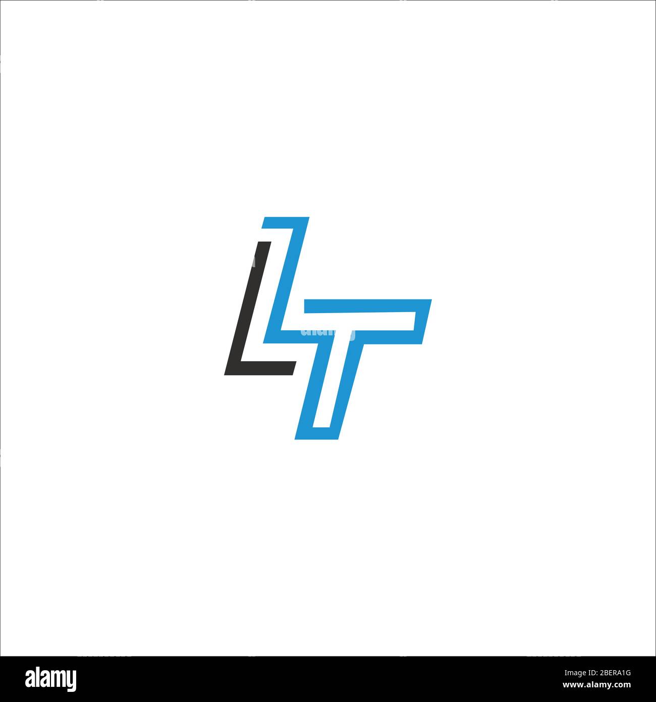 Initial letter lt logo or tl logo vector design template Stock Vector ...