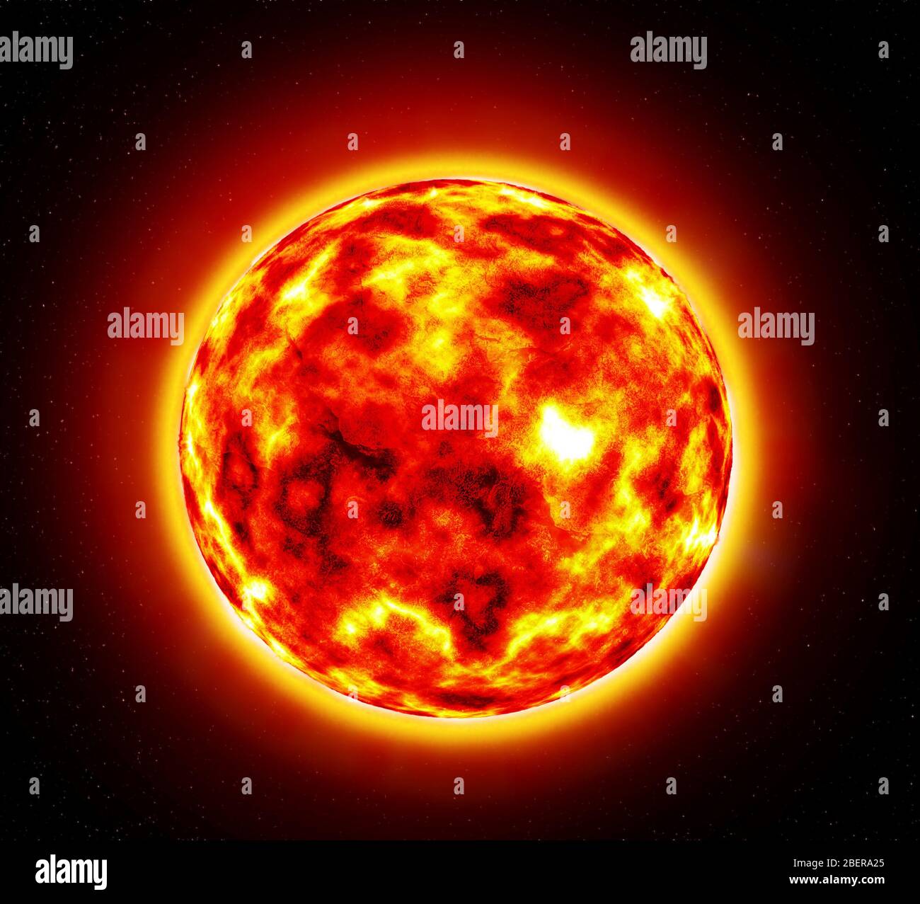 The Sun.Burning of the sun Stock Photo - Alamy