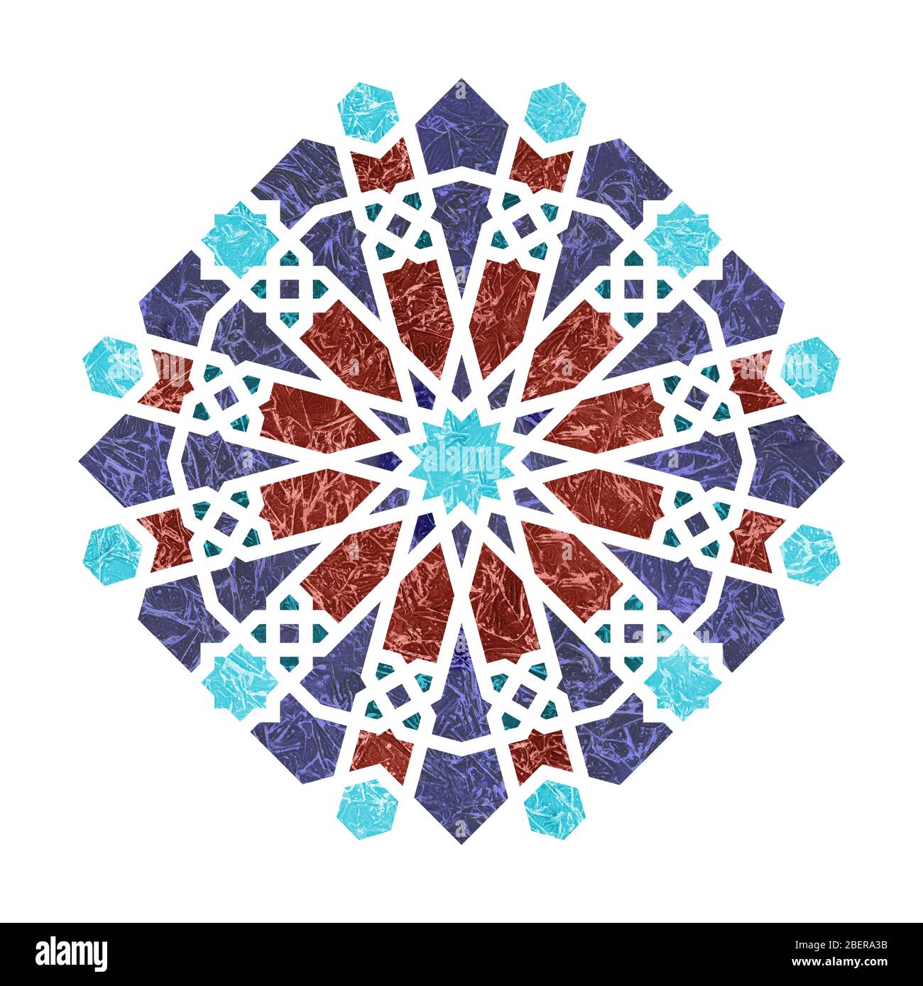 Arabesque round geometric element design. Emblem or sign isolated on ...