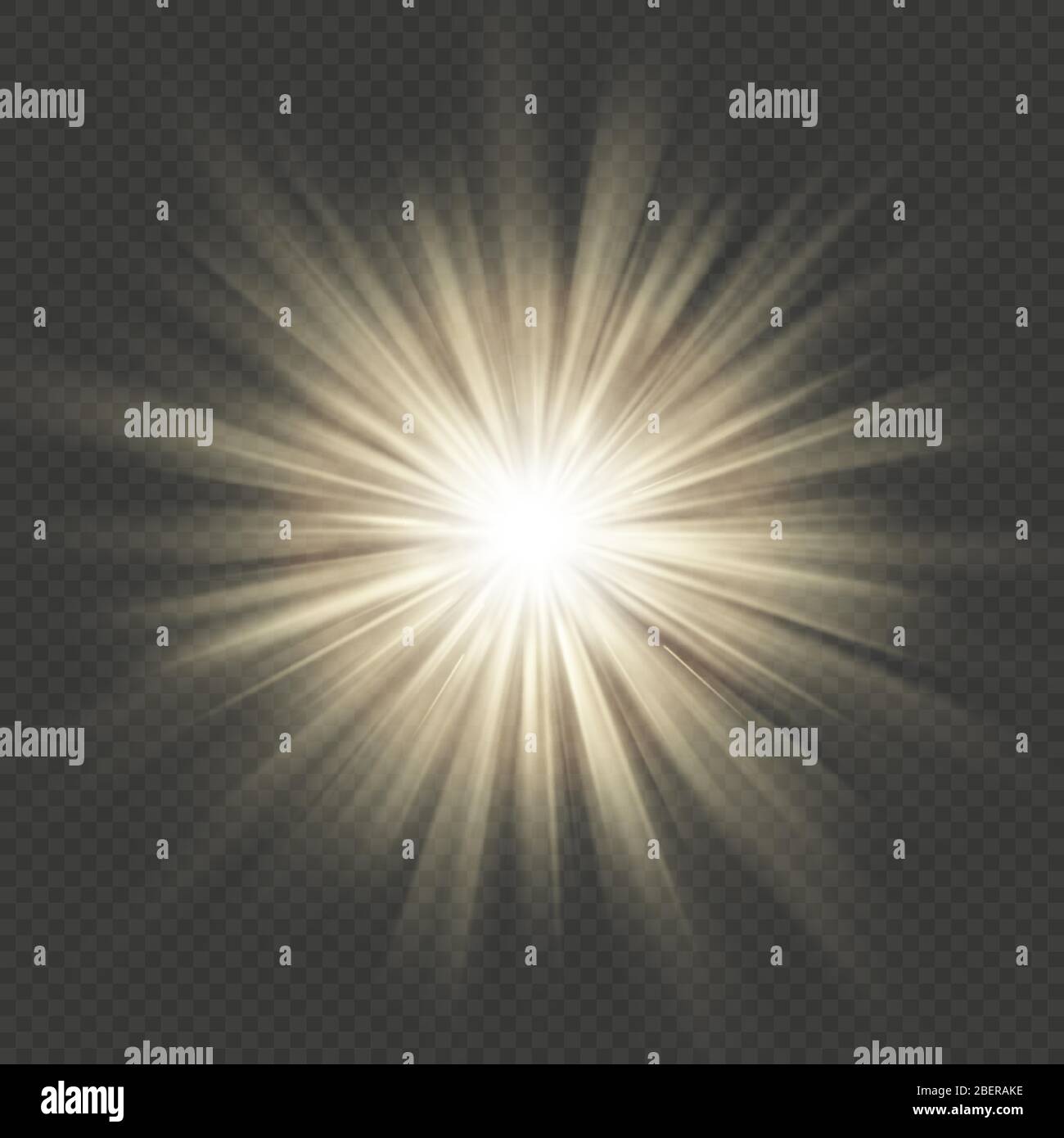 Warm glow star burst flare explosion transparent light effect. EPS 10 ...