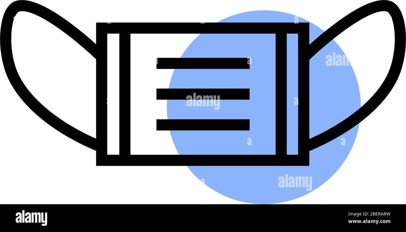 medical mask icon vector illustration Stock Vector Image & Art - Alamy